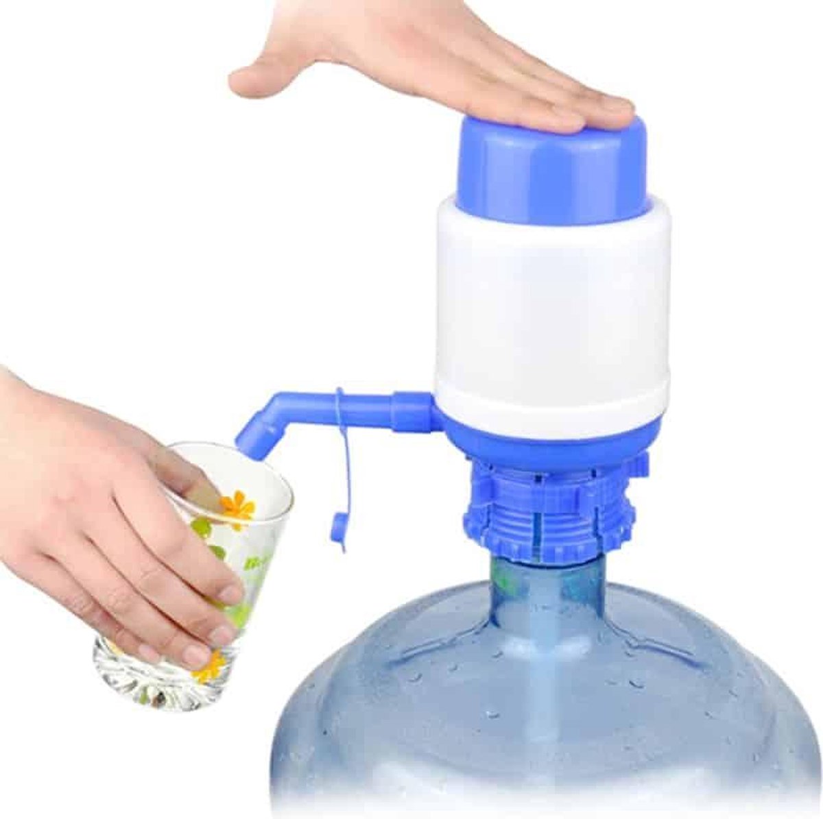 Stabiele Handpomp voor Waterfles - WaterKoelerCenter.nl